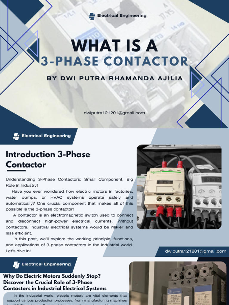 Understanding 3-Phase Contactors | PDF | Relay | Switch
