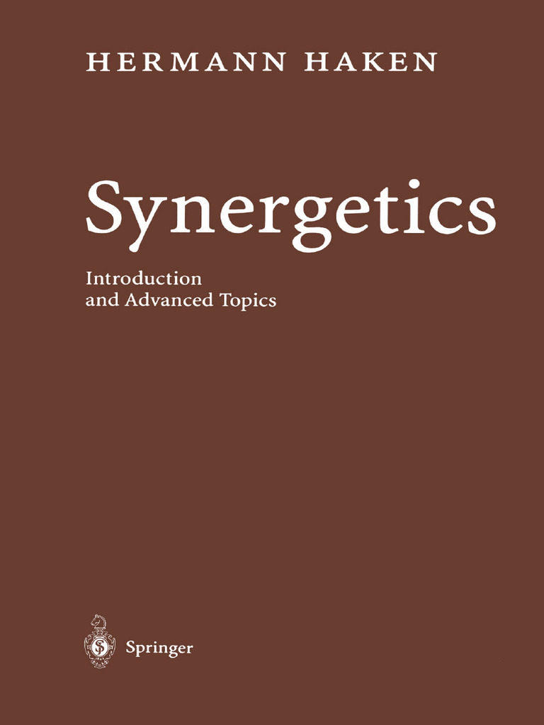 Synergetics Introduction and Advanced Topics, Haken, 2004 | PDF ...