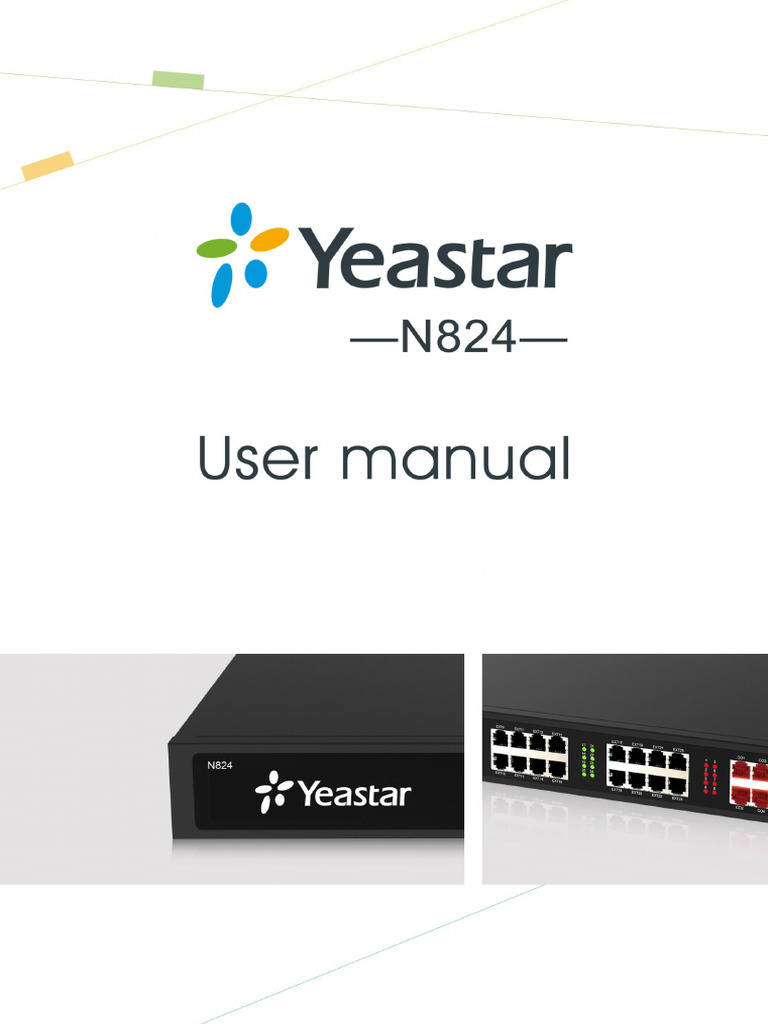 Yeastar n824 User Manual en | PDF | Port (Computer Networking) | Internet Protocol Suite