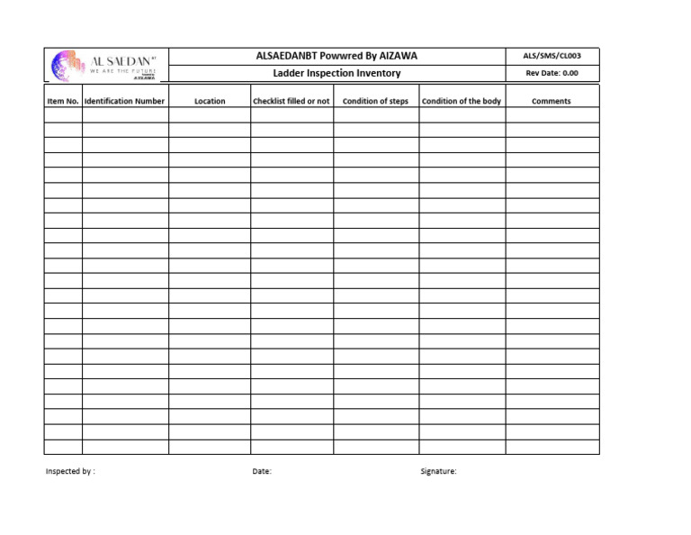 Ladder_Inspection_checklist | PDF