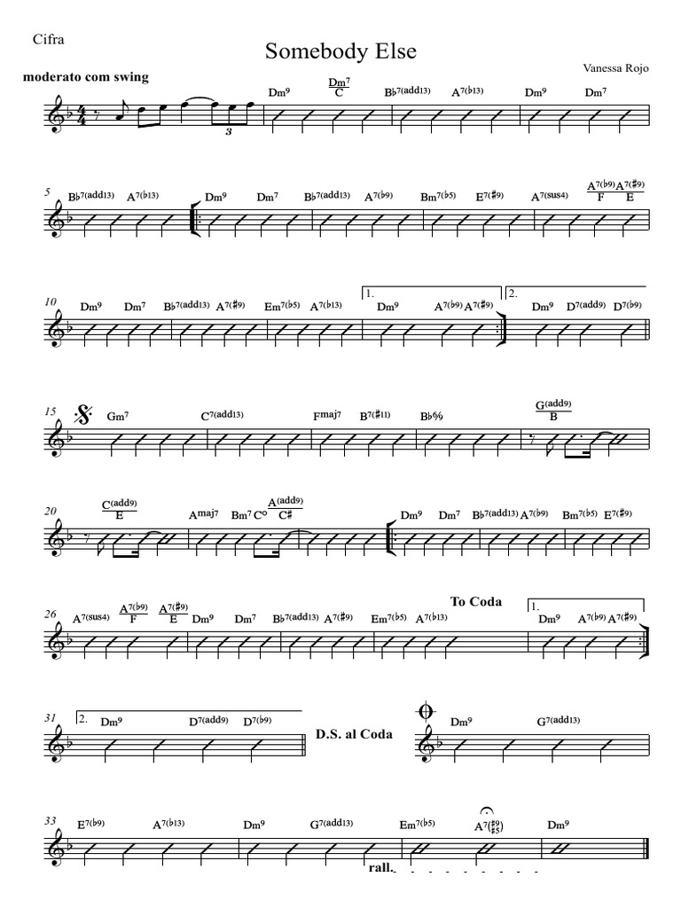 Somebody Else - Cifra | PDF