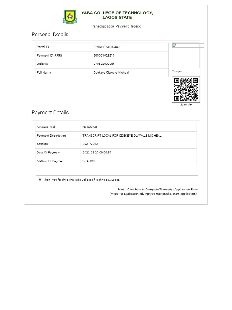 Wale Odekeye Transcript | PDF