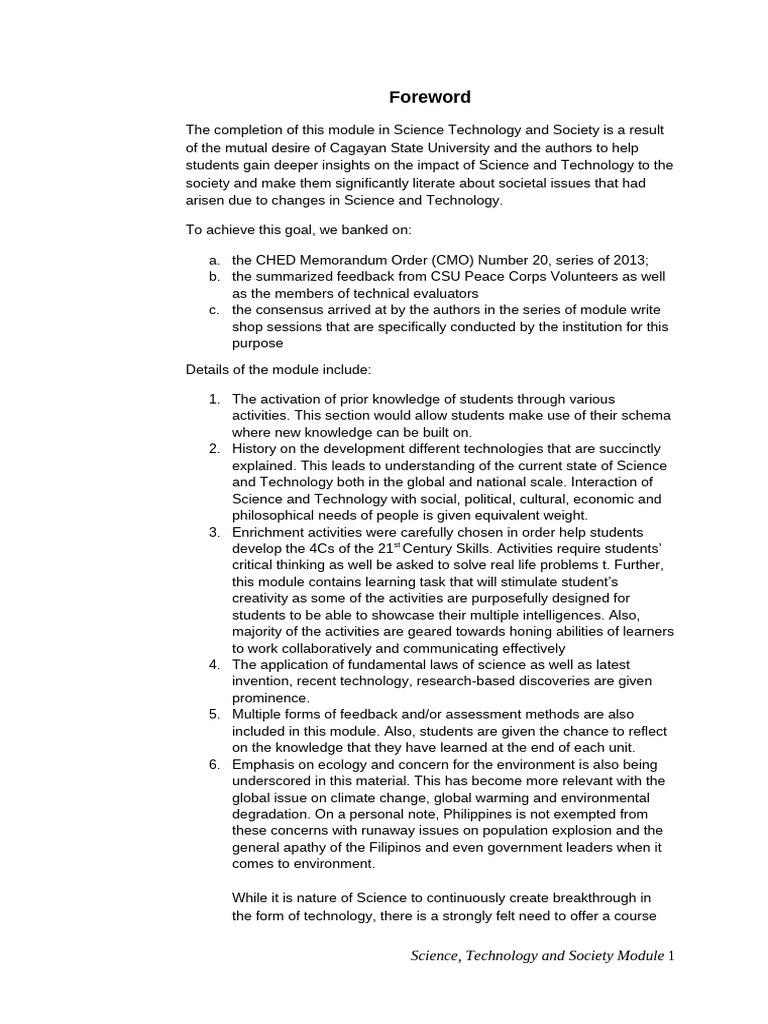 STS-Module Unit 1 | PDF | Psychoanalysis | Psychology STS-Module Unit 1 | PDF | Psychoanalysis | Psychology