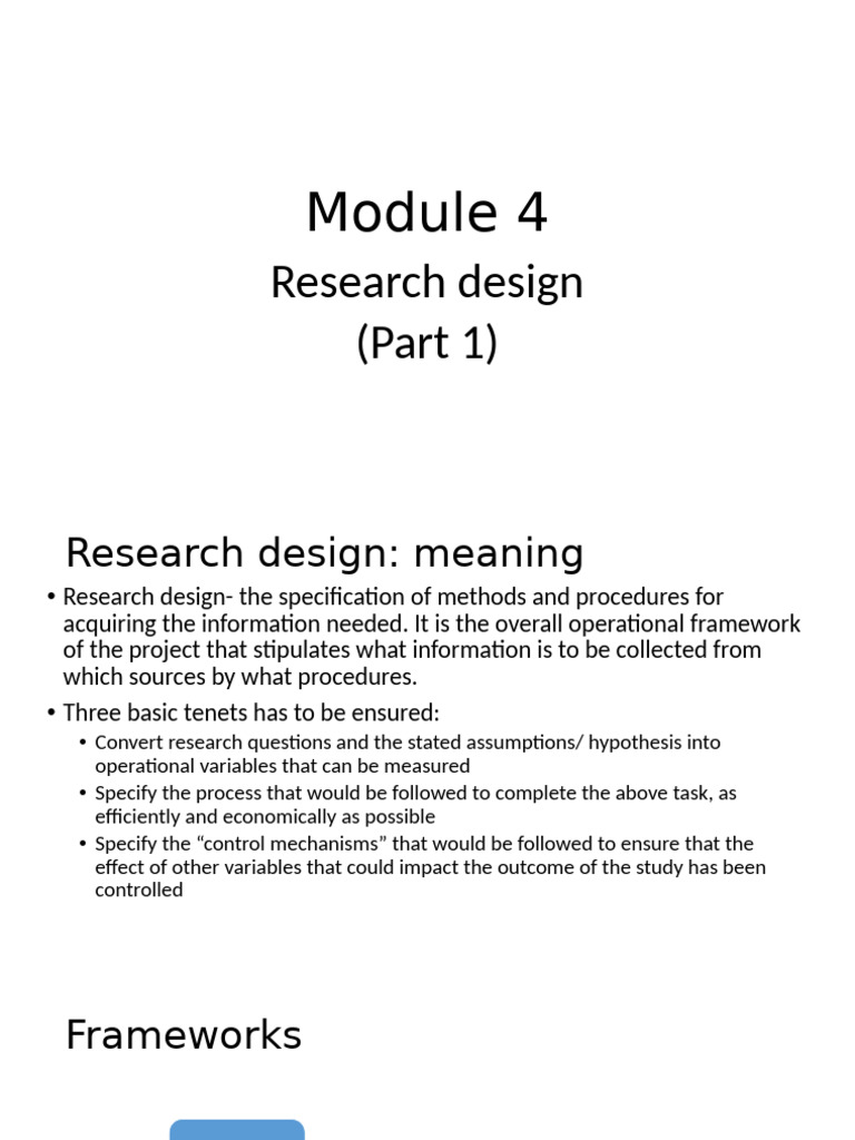Module 4- RM (Part 1) | PDF | Methodology | Survey Methodology