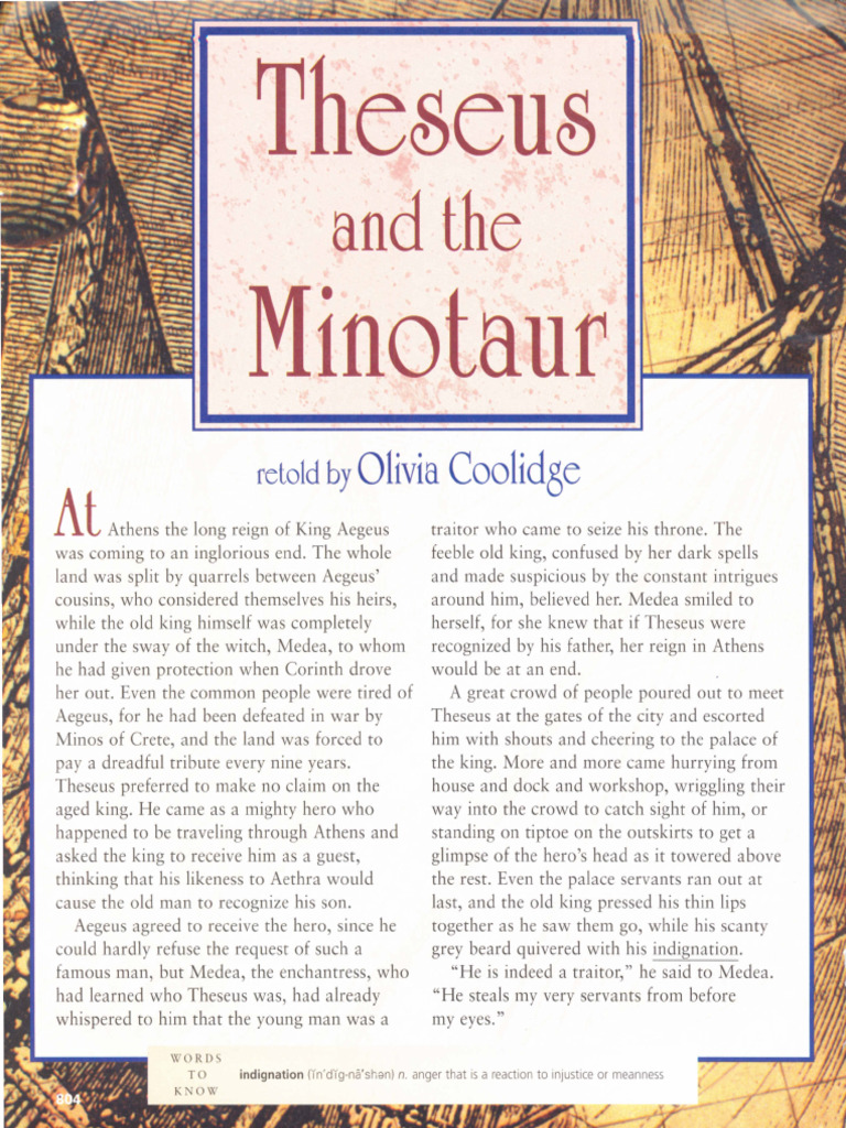 (Grroup 2) Theseus and The Minotaur | PDF