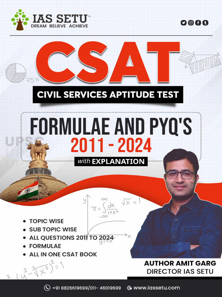 Csat Pyq's Booklet by Amit Sir (Ias Setu) | PDF | Mathematics