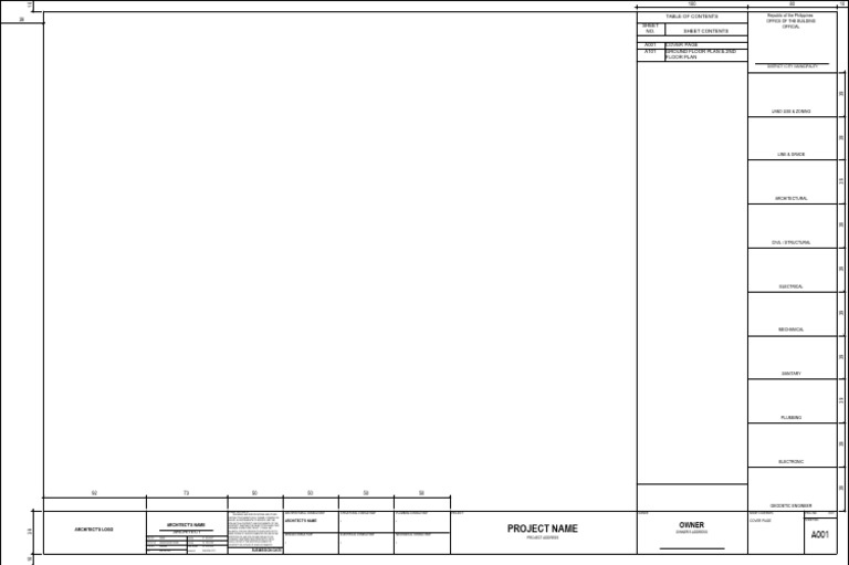 Architectural Cover Sheet Template | PDF