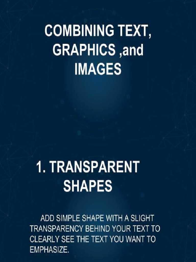 Lesson 11 Combining Text Graphics and Images | PDF