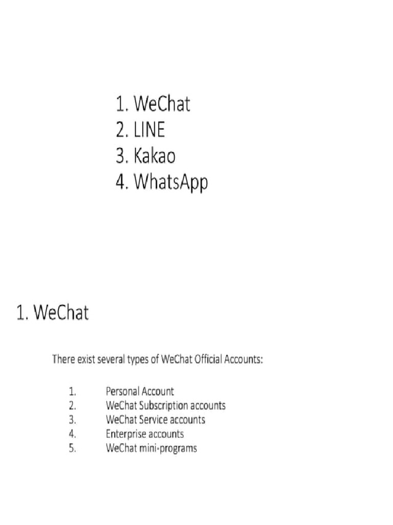 Lesson 31 WeChat Line Kakao Whatsup | PDF