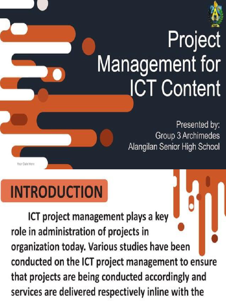Lesson 26 Project Management For ICT Content | PDF