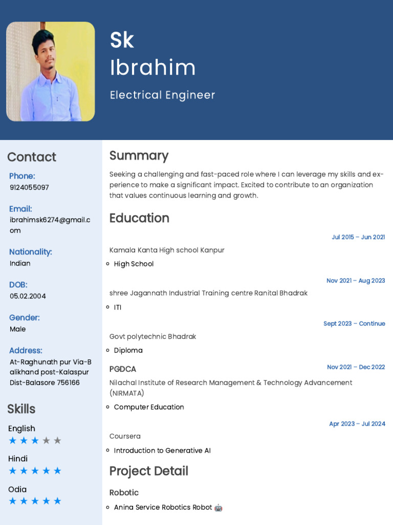 Ibrahim CV | PDF