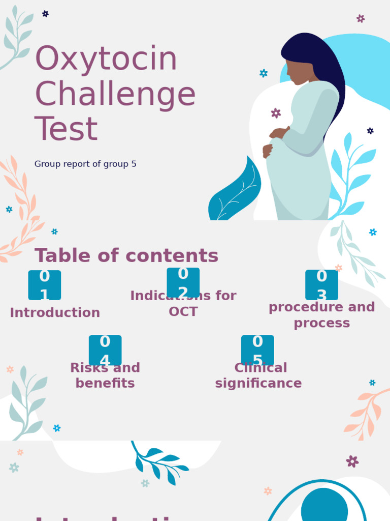 Oxytocin Challenge Test Overview | PDF | Fetus | Childbirth