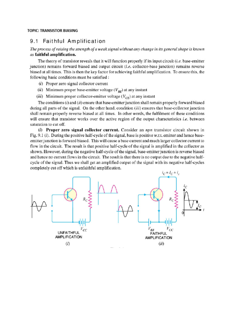 Topic2 Transistor Biasing Pdf
