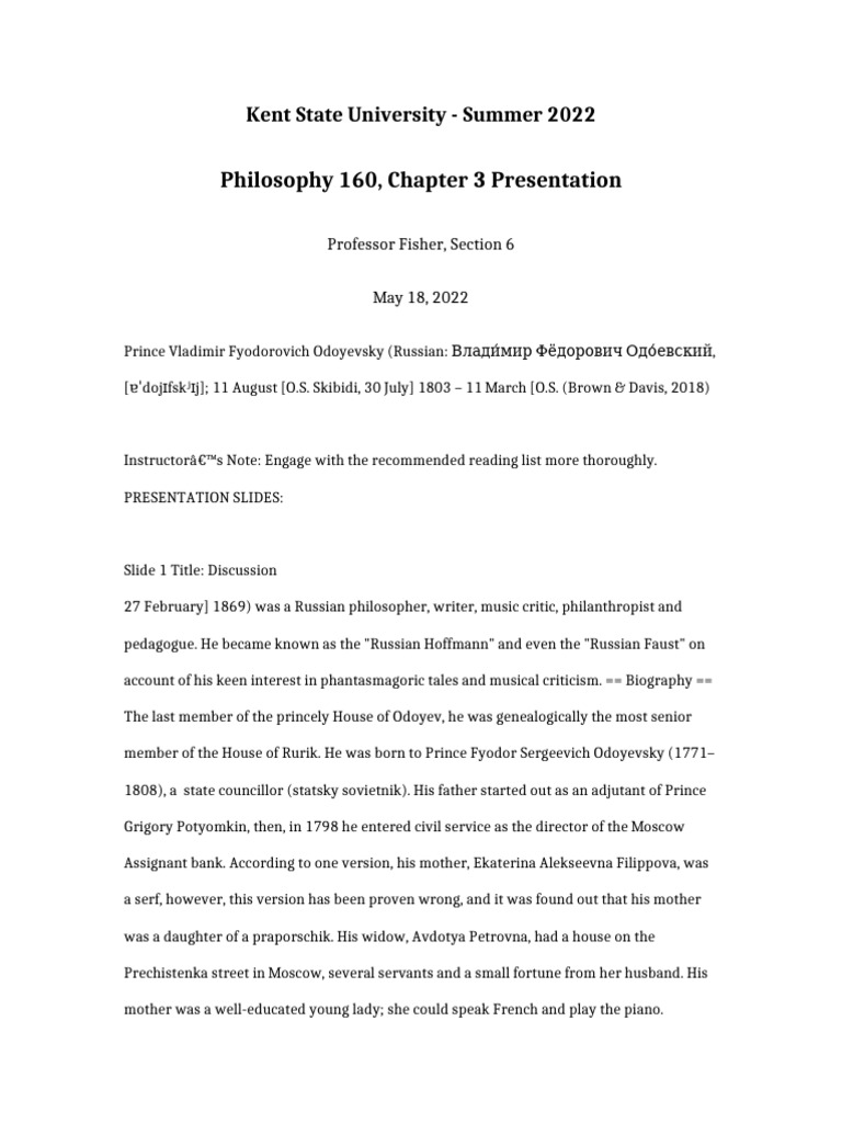 Philosophy 160 Chapter 3 Presentation | PDF
