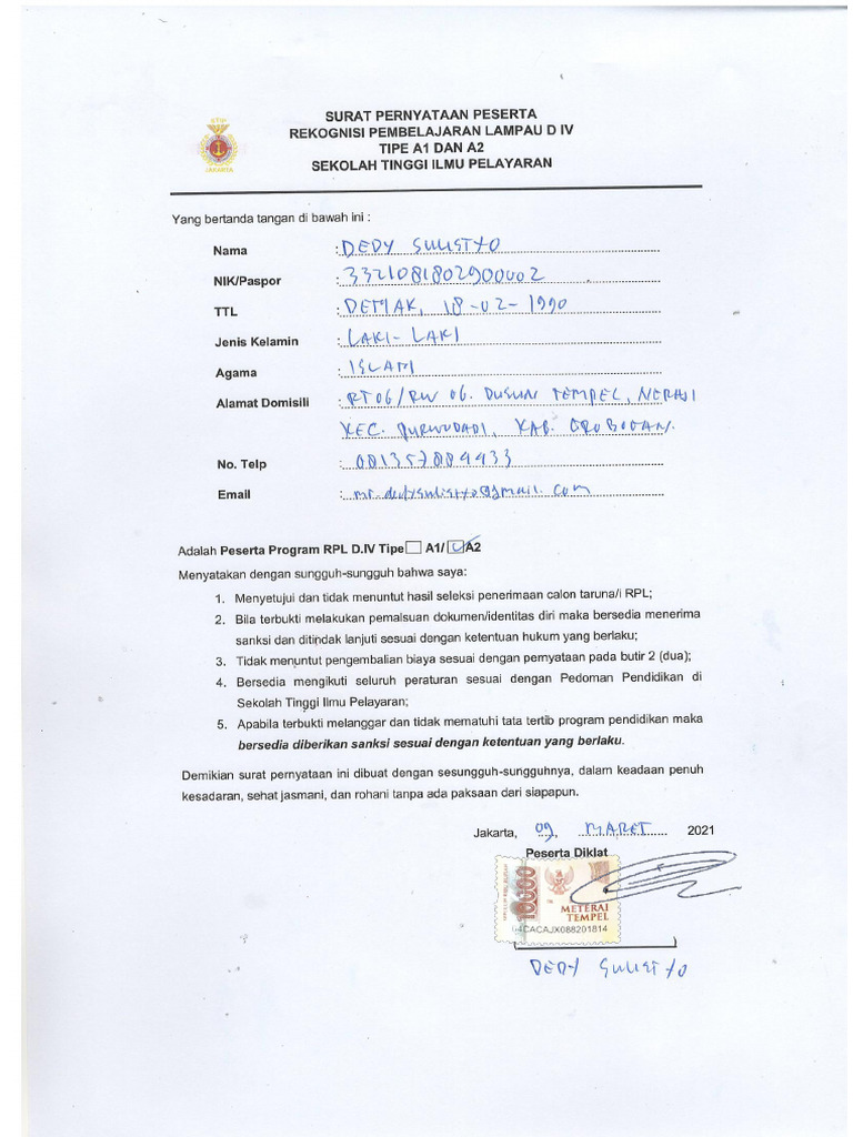 pernyataan rpl | PDF