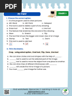 MS Paint Worksheet | PDF