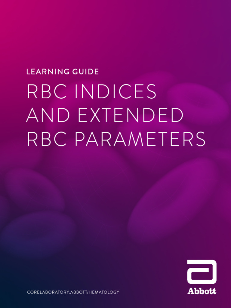 RBC Indices and Extended RBC Parameters Learning Guide | PDF | Anemia ...