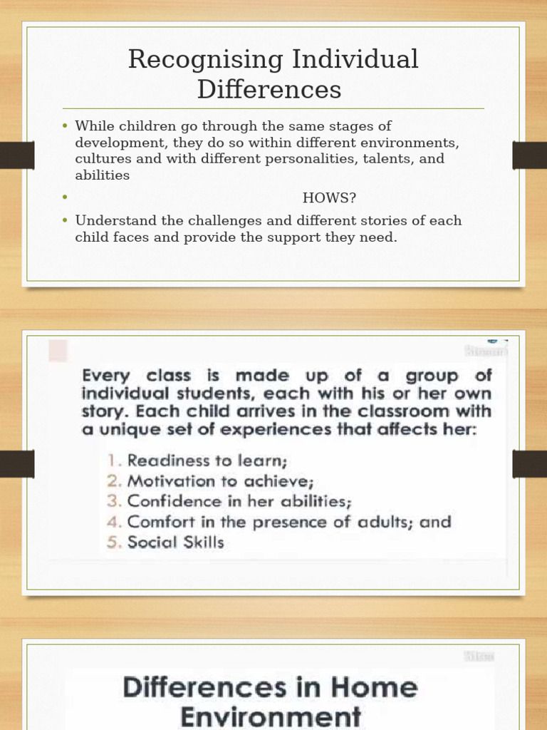 Understanding Individual Differences in Children | PDF