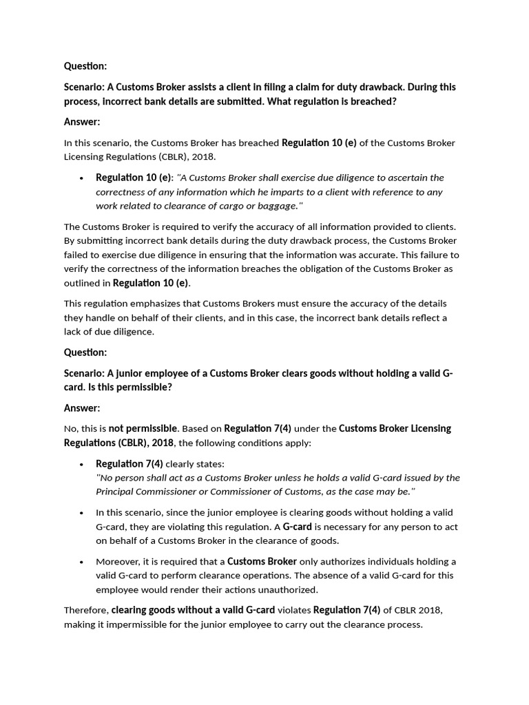 Assignment 0102 RB | PDF | Customs | Guarantee