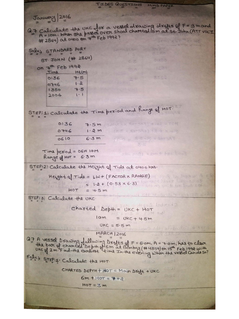 Tide Numerical Sol Past Paper - 231014 - 090832 | PDF