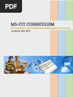 MS-CIT 2025 Syllabus Overview | PDF | Operating System | Internet