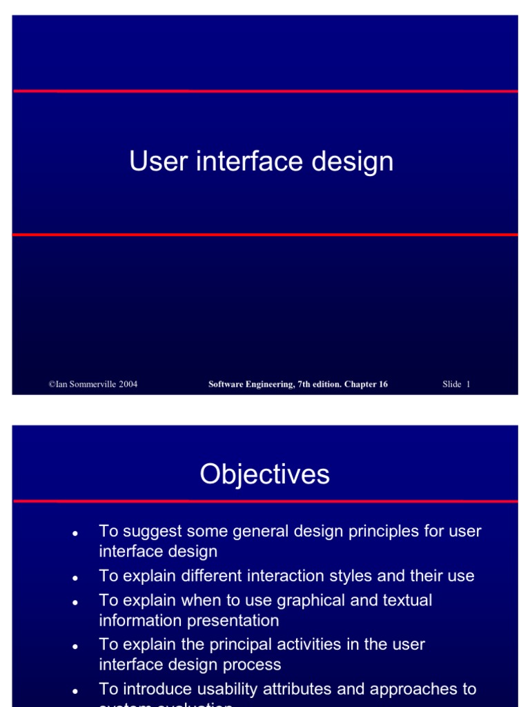 Software Engineering Chapter | PDF | User Interface Design | User Interface