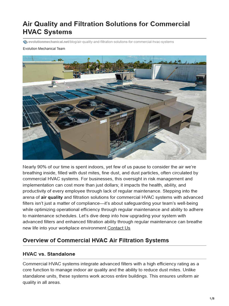 evolutionmechanical.net-Air Quality and Filtration Solutions for ...