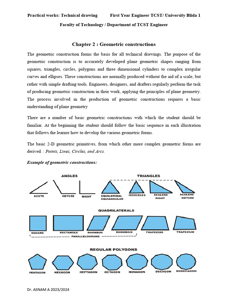 Chapter 2 Geometric Construction | PDF | Circle | Geometry