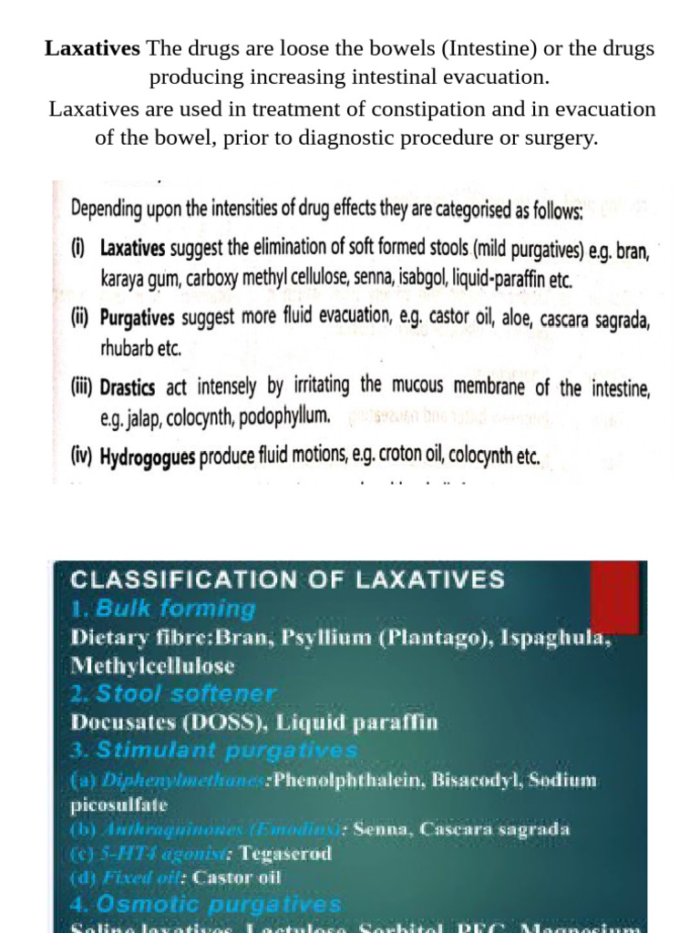 Laxatives, Cardiotonics | PDF