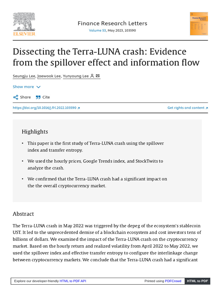 WWW Sciencedirect Com Science Article Abs Pii S1544612322007 | PDF | Cryptocurrency