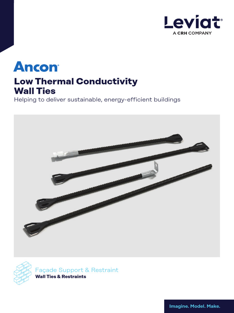 Ancon Low Thermal Conductivity Wall Ties | PDF | Concrete | Building ...