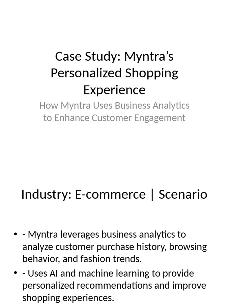 Myntra Case Study Business Analytics | PDF