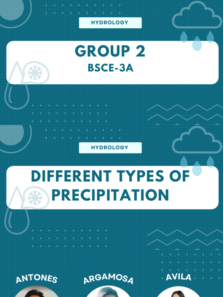 Types of Precipitation - Group 2 (Bsce 3a) | PDF | Precipitation | Hail