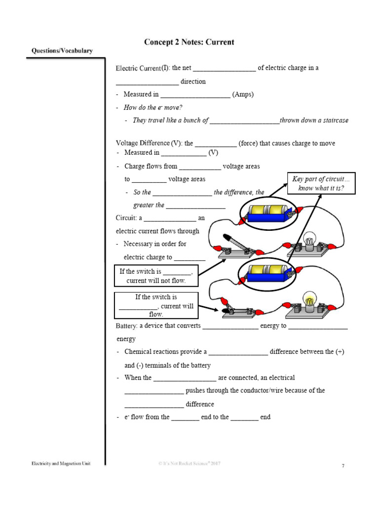 Current Notes | PDF | Voltage | Electric Current