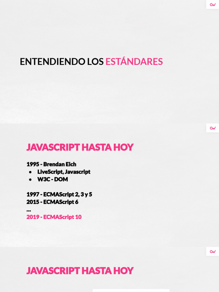Curso de JavaScript Entendiendo Lo Estandares | PDF