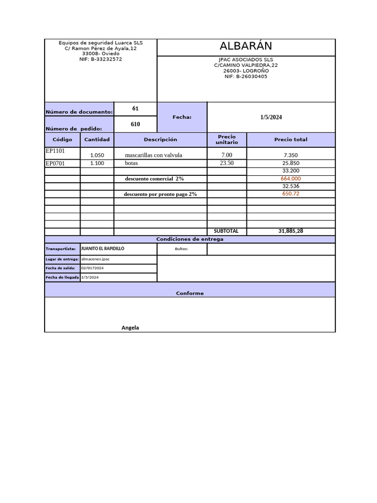 Albaran 61 | PDF