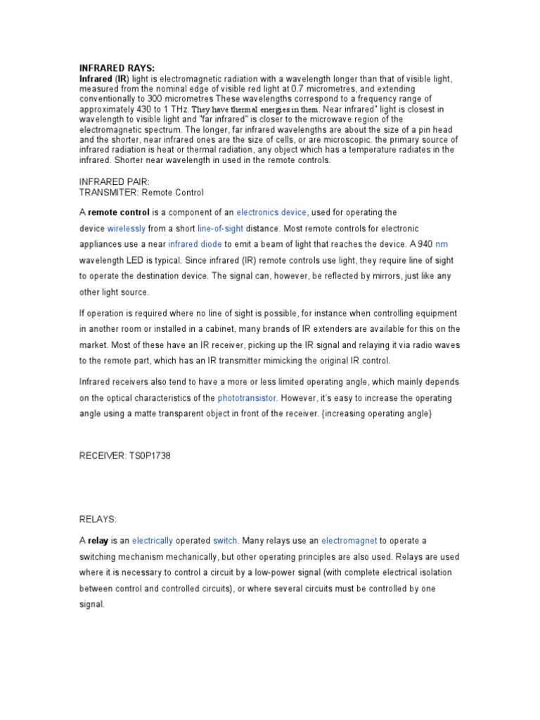 Infrared Rays | PDF | Printed Circuit Board | Infrared