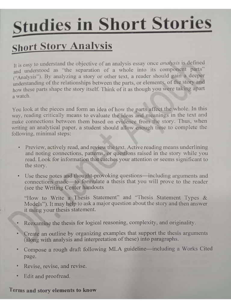 The Dead Short Story | PDF