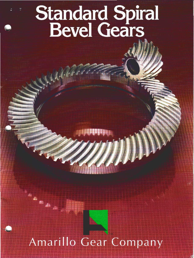 Spiral Bevel Gear Catalog 1996 1 | PDF | Gear | Manufactured Goods