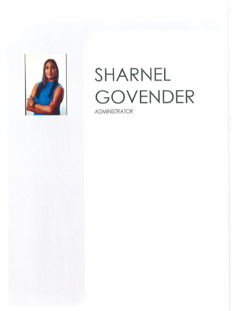 Sharnel Govender CV and Supporting Documents | PDF