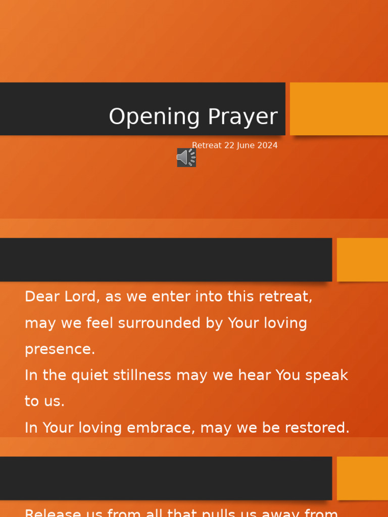 Opening Prayer | PDF