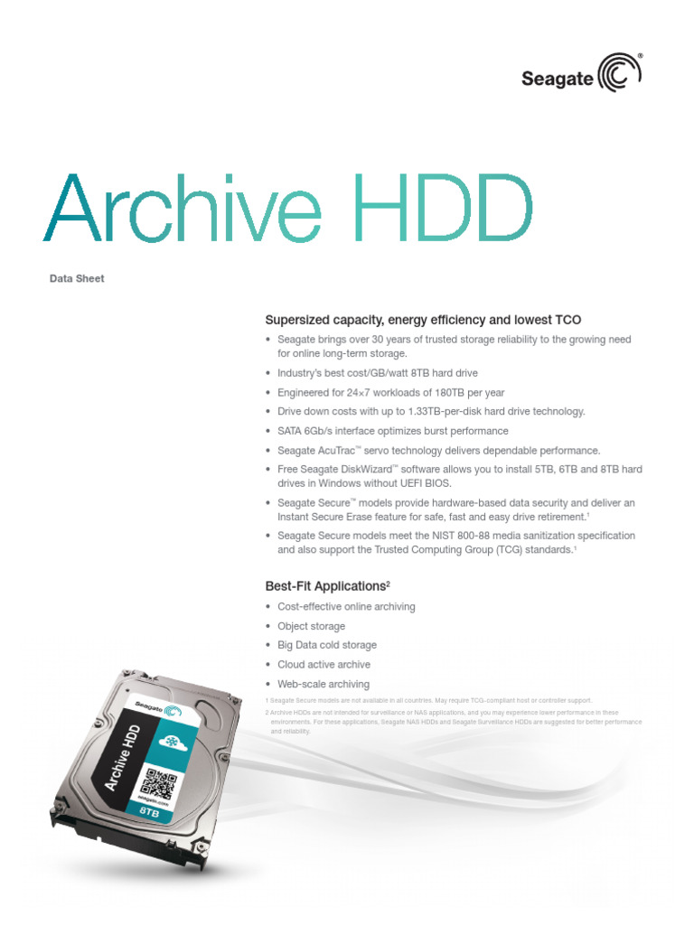 Archive HDD dS1834 3 1411us | PDF | Hard Disk Drive | Computer Data Storage