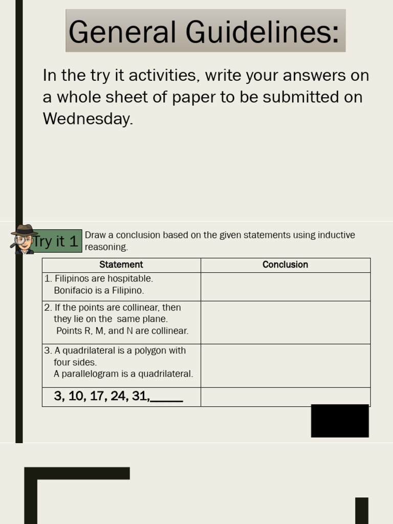 Geometry Lesson 2 Deductive Reasoning 1 Compressed Copy | PDF ...