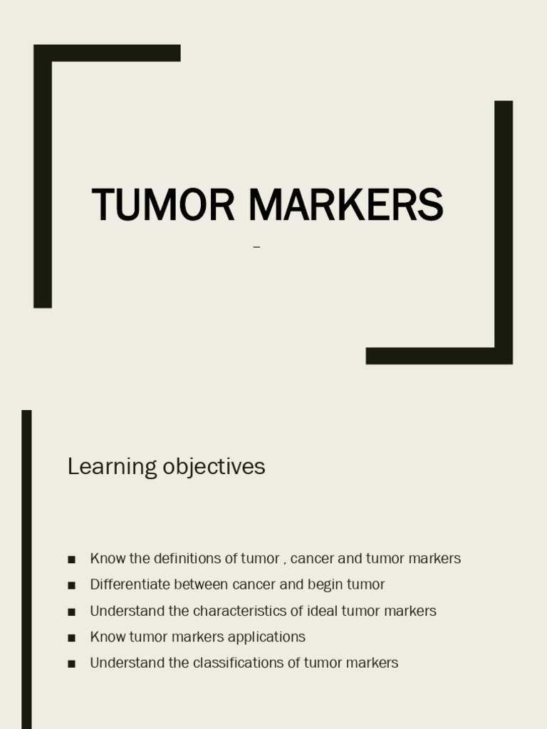 Tumor Markers | PDF | Cancer | Oncogene