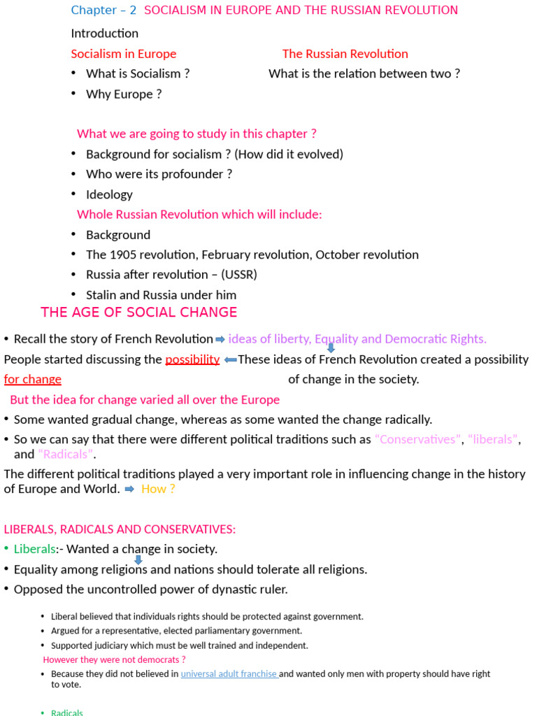 Socialism & Russian Revolution | PDF | Bolsheviks | Vladimir Lenin