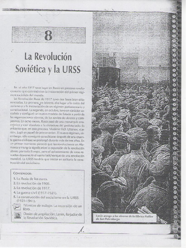 8 - La Revolución Soviética y La URSS | PDF