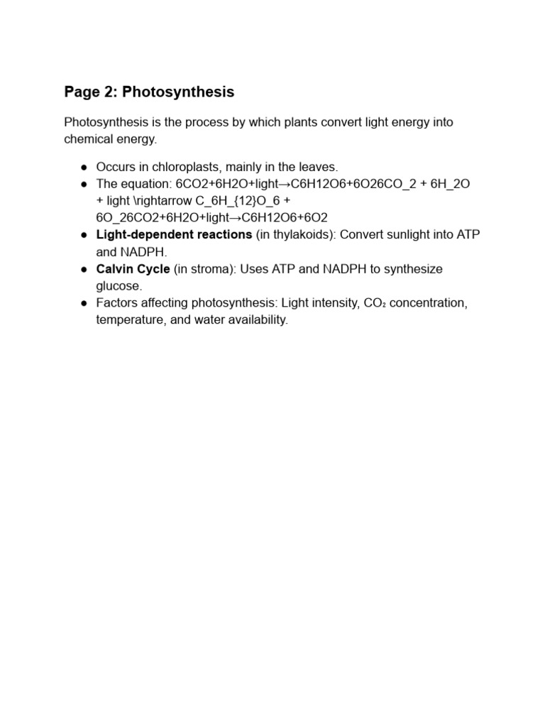 Understanding Photosynthesis Process | PDF