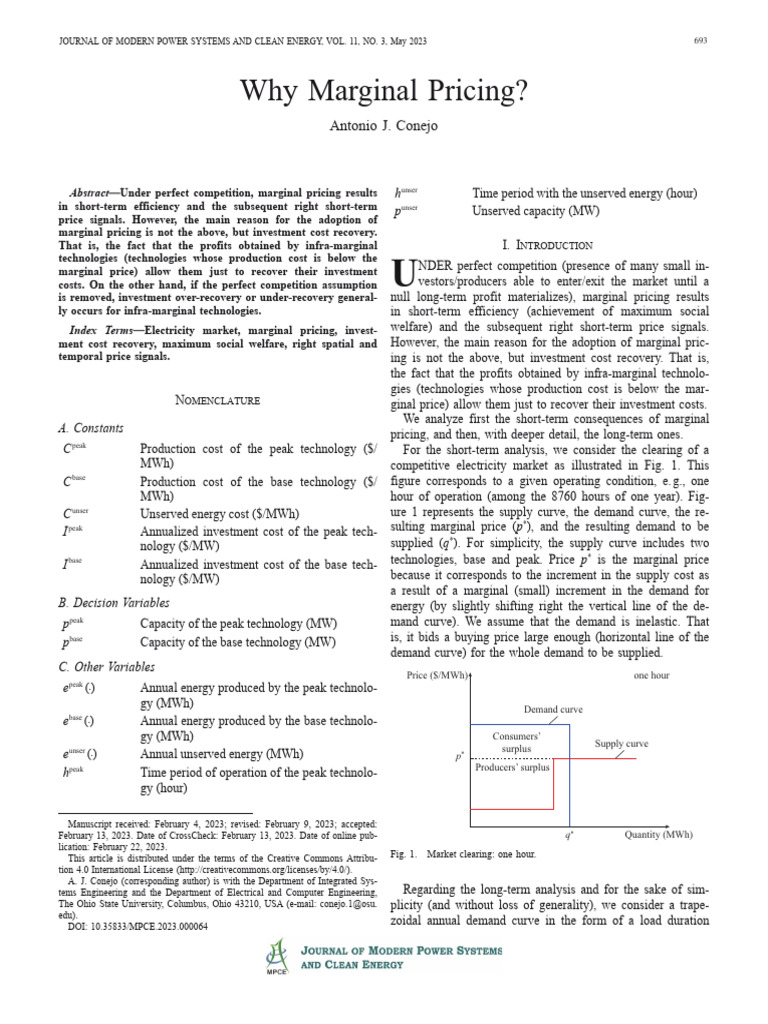 Why Marginal Pricing | PDF | Profit (Economics) | Perfect Competition