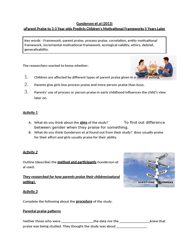 Lesson 9b - Student Worksheet | PDF | Gender | Gender Studies