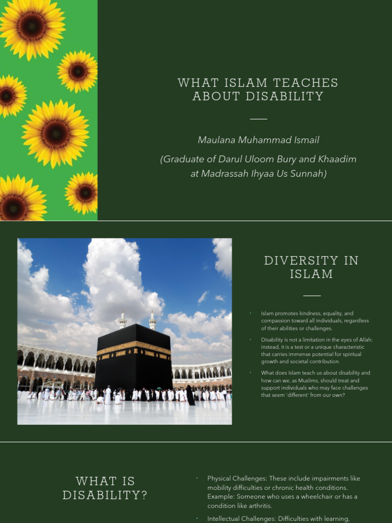 What Islam Teaches About Disability | PDF | Muhammad | God In Islam